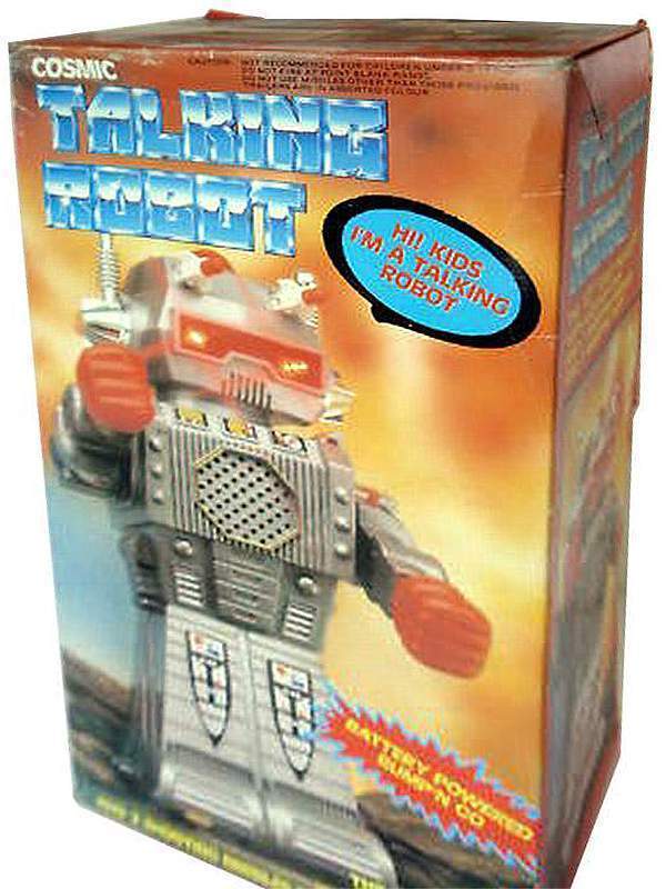 Cosmic Talking Robot. Made in China by K Toys - The Old Robots Web Site